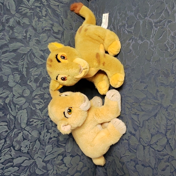 Disney | Toys | Vintage Disney Store Baby Simba And Nala Stuffed Animal ...